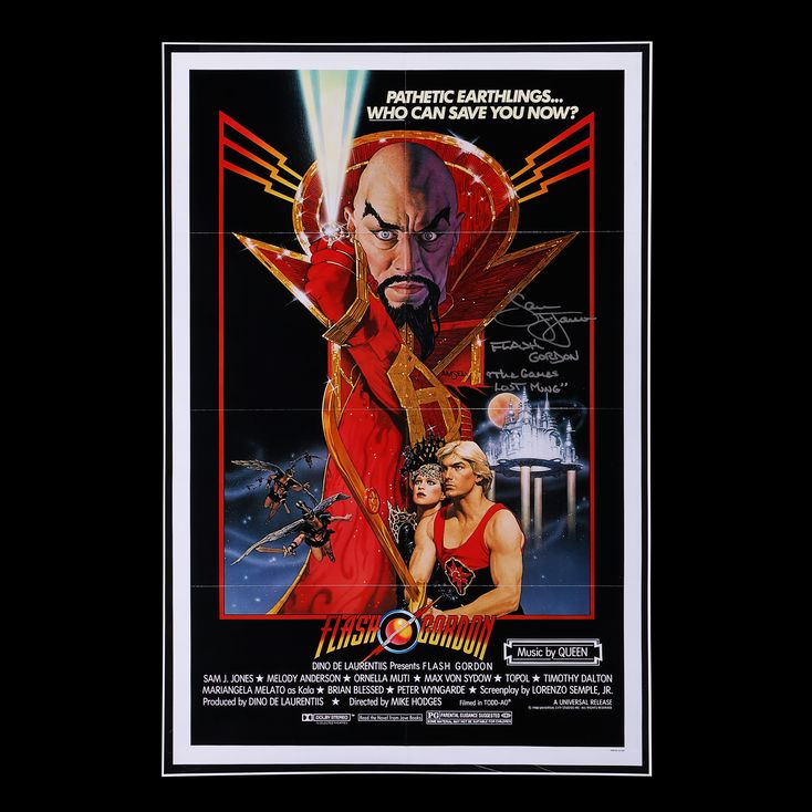 Sam J. Jones Autographed Reproduction Poster | FLASH GORDON (1979-1982)