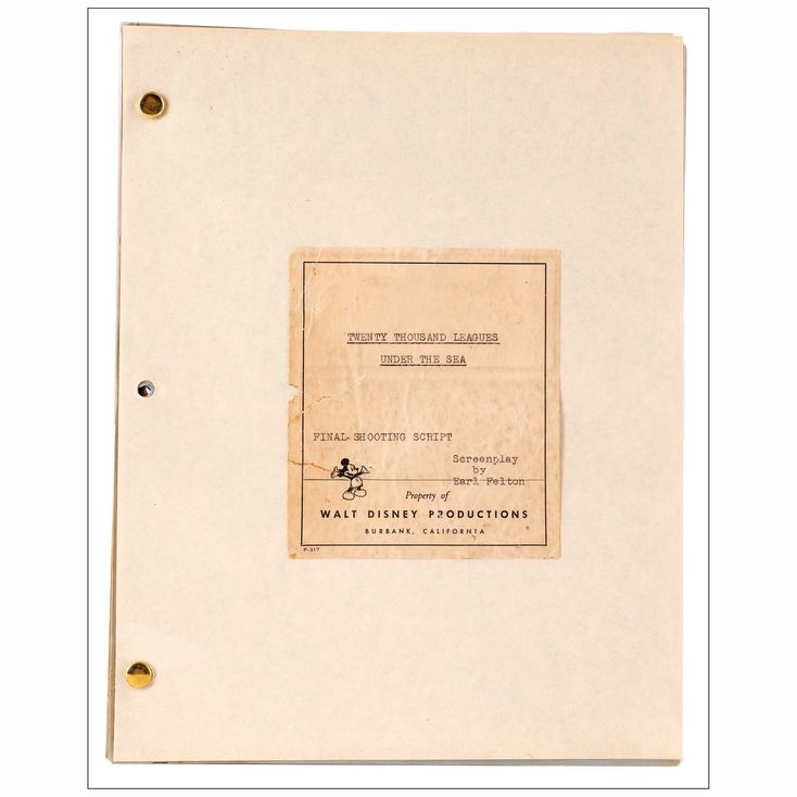 2. Final Shooting Script (8.5 x 11 ) Signed by James Mason, Earl Felton ...
