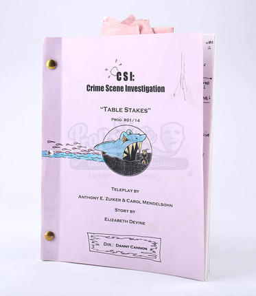 Script - Table Stakes | Prop Store - Ultimate Movie Collectables