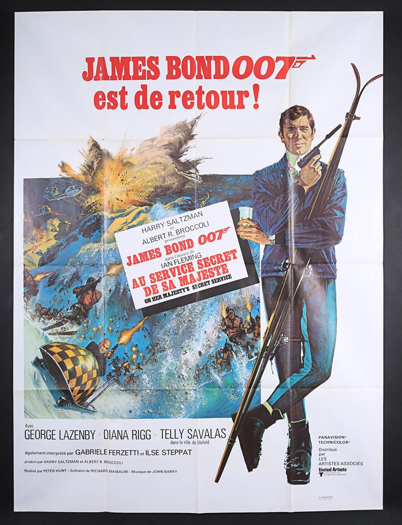 Lot #161 - JAMES BOND: VARIOUS PRODUCTIONS (1967-1977) - Three French Grand Affiches 1967-77