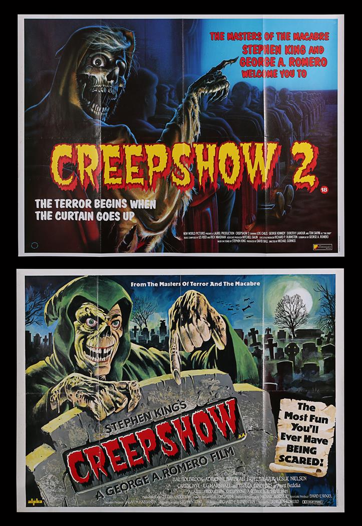Lot #260 - CREEPSHOW (1982) AND CREEPSHOW 2 (1987) - Two UK Quad ...