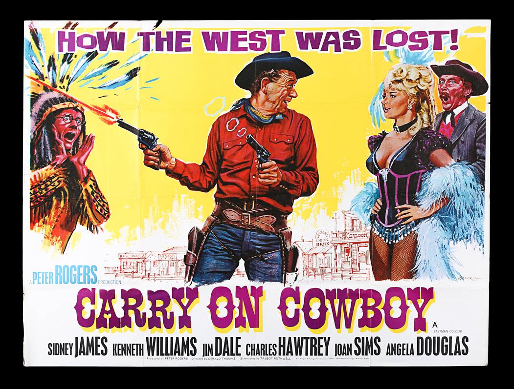Lot #25 - CARRY ON COWBOY (1965) - UK Quad Style-A Poster 1965
