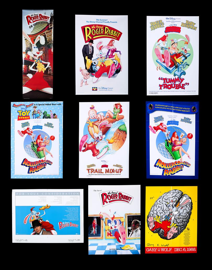 Lot #221 - WHO FRAMED ROGER RABBIT (1988) - Nine US Posters etc 1988-89