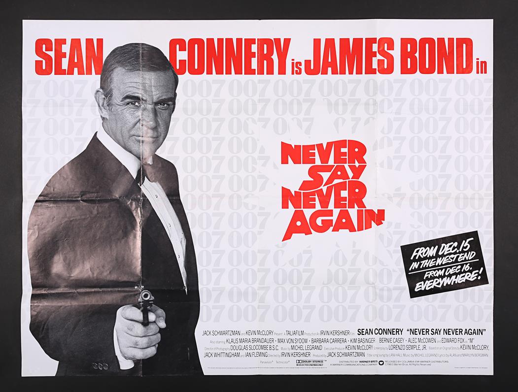 Lot #158 - JAMES BOND: NEVER SAY NEVER AGAIN (1984) - UK Quad Advance ...