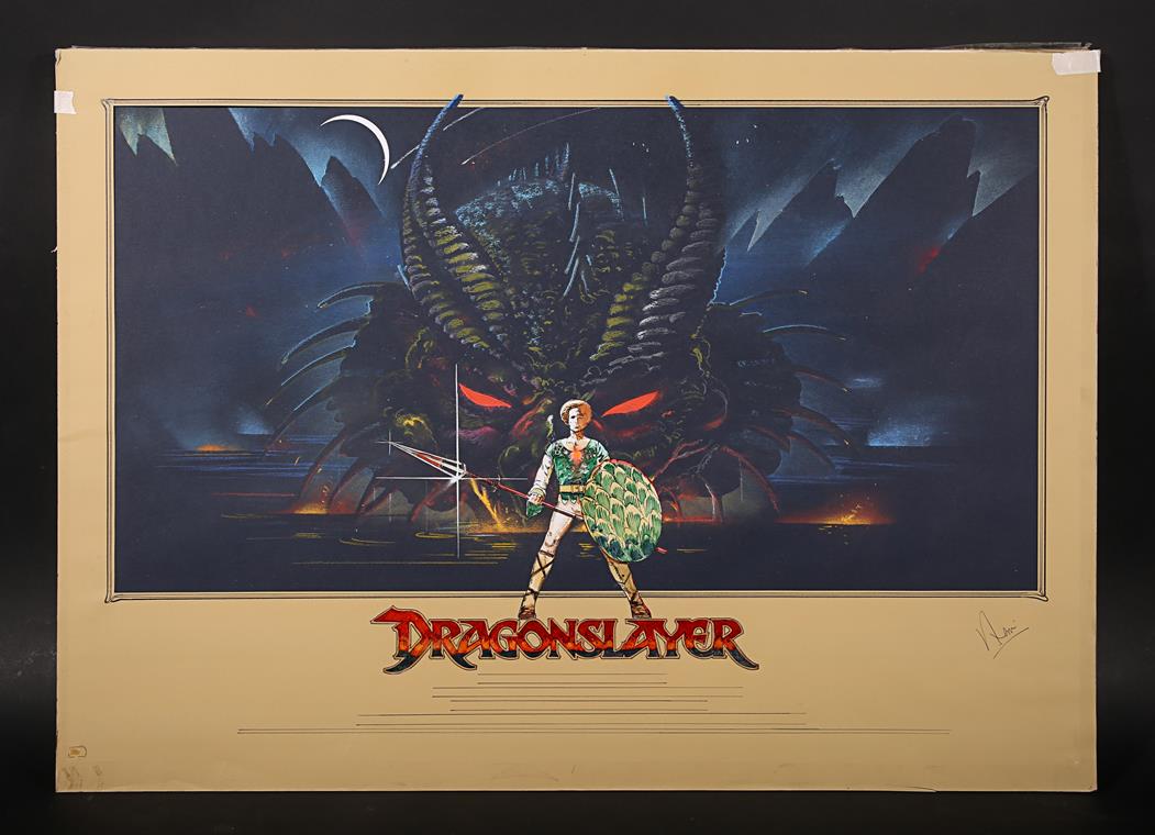 Lot #353 - DRAGONSLAYER (1981) - UK Original Concept Quad Poster ...