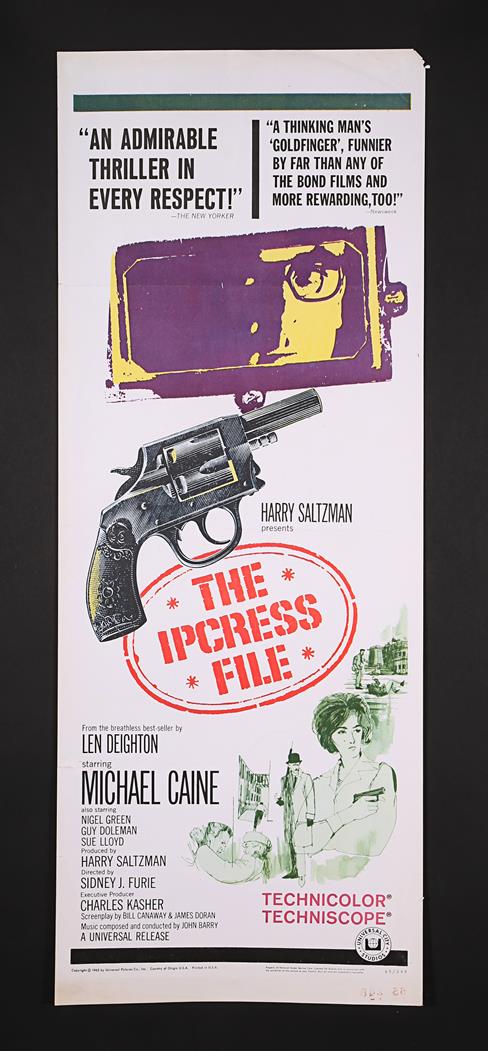 Lot #342 - THE IPCRESS FILE (1965) - US Insert Poster 1965