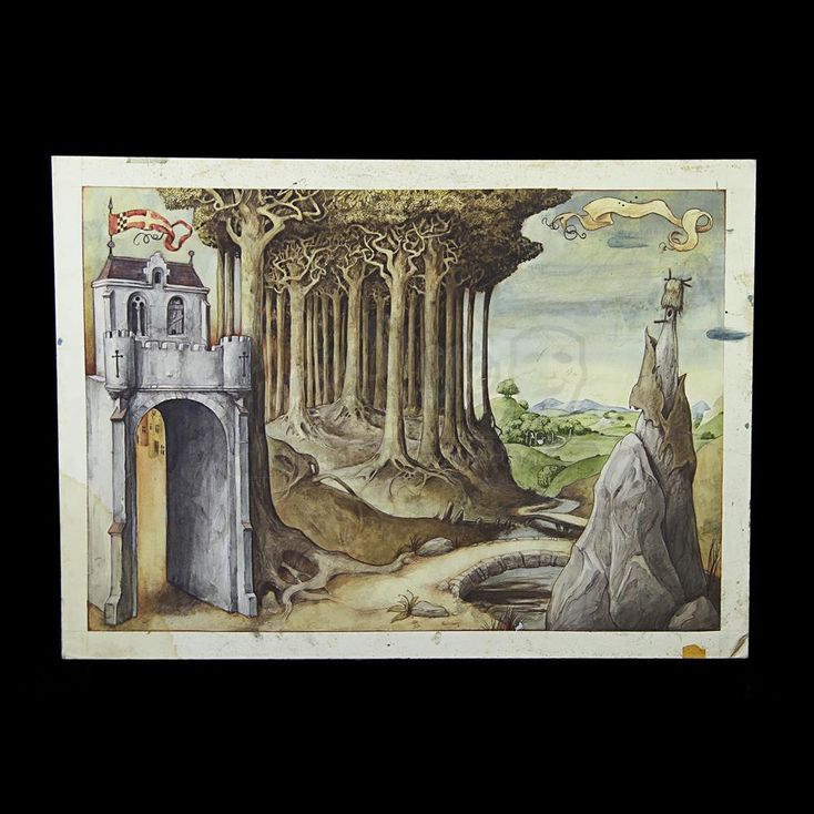 Brian Froud Hand-Painted Woods Production Artwork | STORYTELLER, THE (1987)