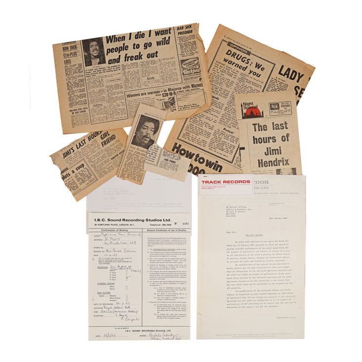 Lot # 551: JIMI HENDRIX - The Patricia Trixie Sullivan Collection ...