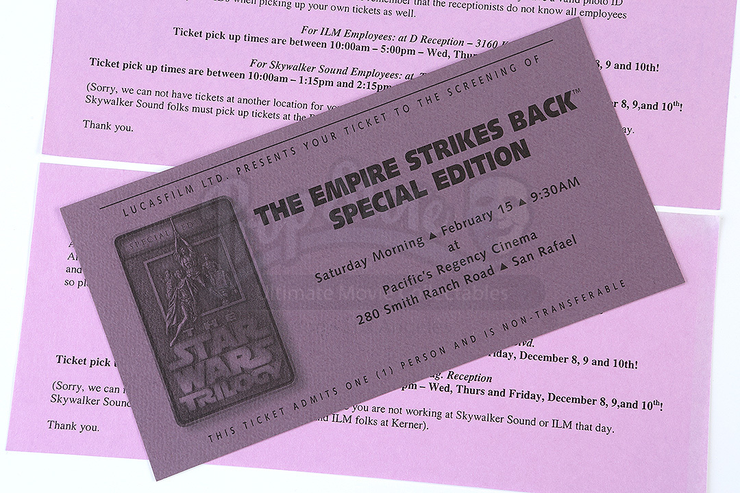 Screening Ticket and Event Information | Prop Store - Ultimate Movie ...