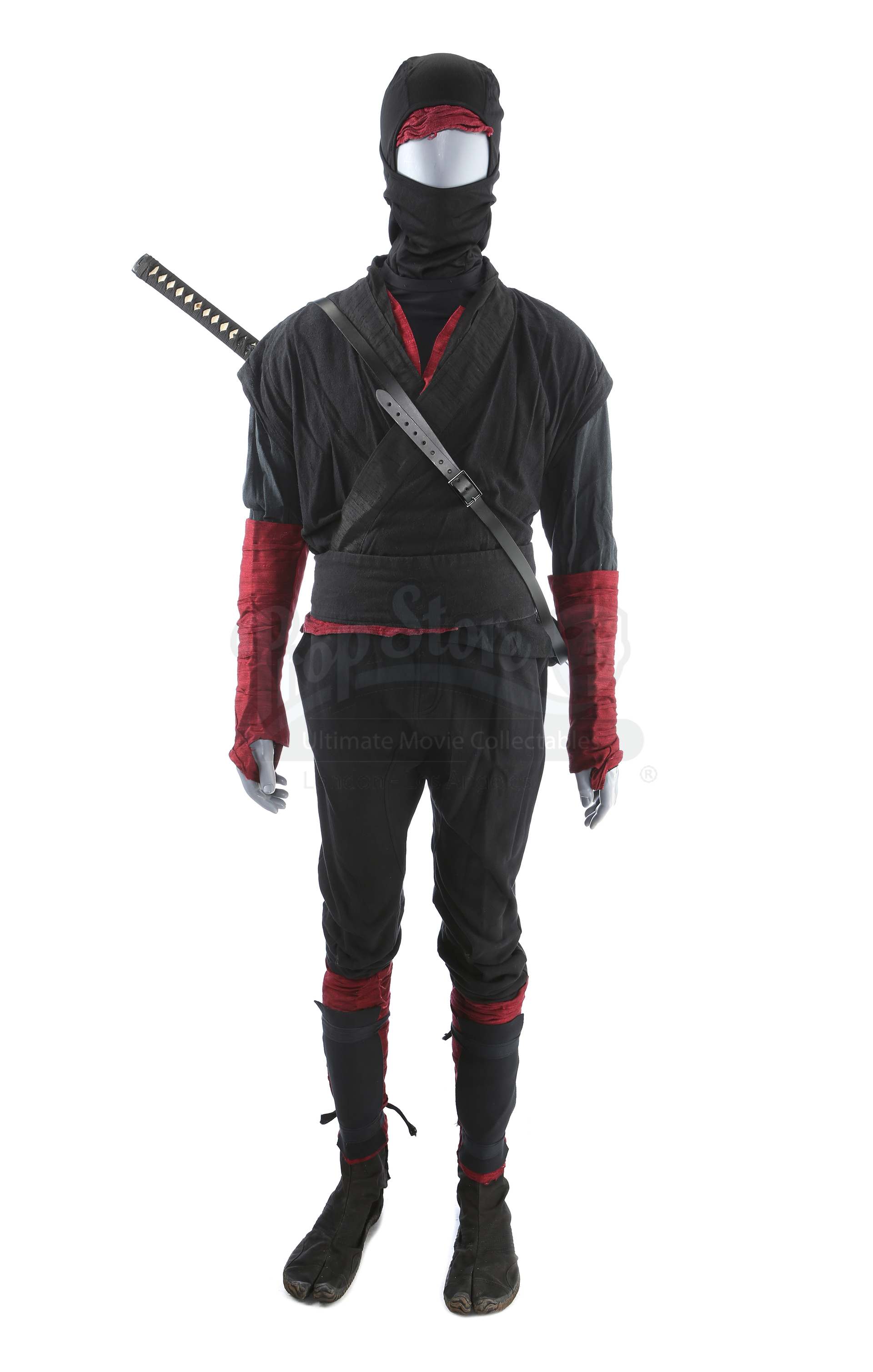 Lot # 142: The Hand Ninja Stunt Costume and Katana