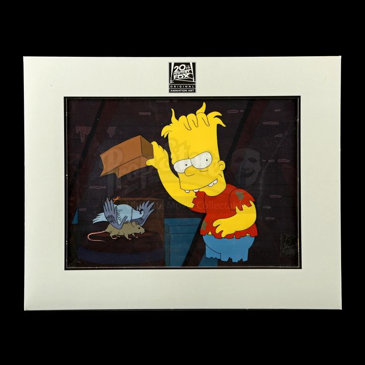 The Simpsons Tree House of Horror VII Hand-Painted Animation Cel ...