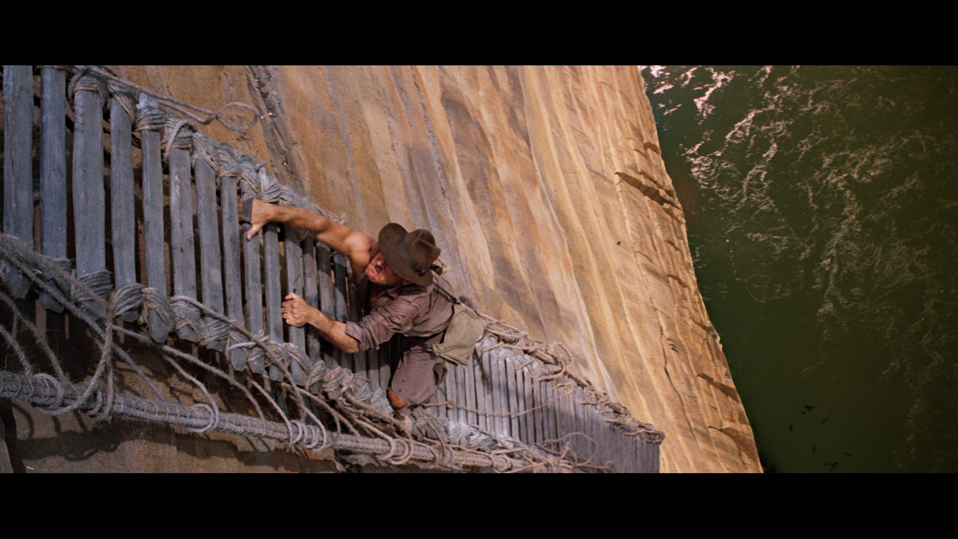 Original Production Storyboard - Indiana And Mola Ram Cling To Broken ...