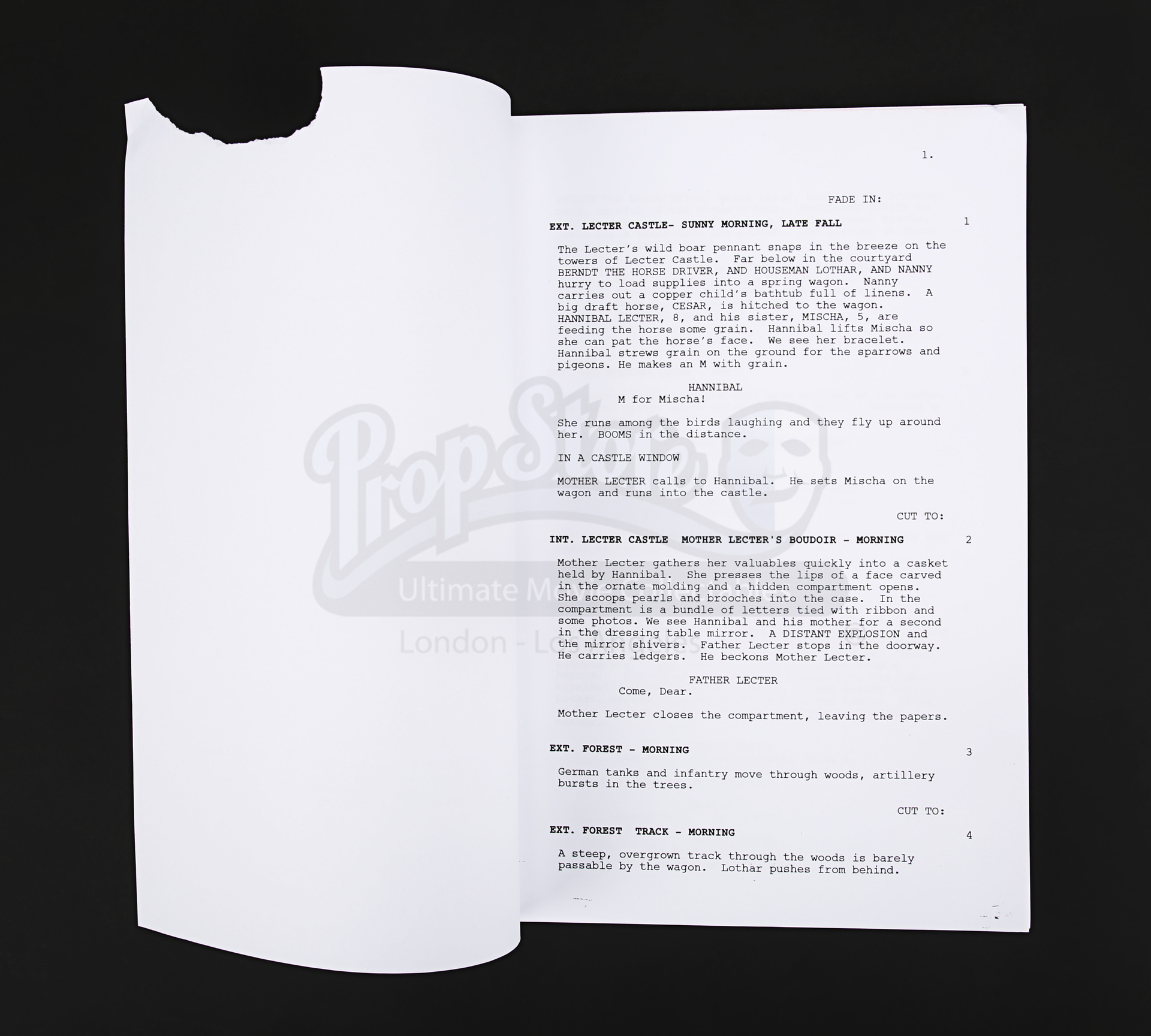 Production-Used Script | Prop Store - Ultimate Movie Collectables