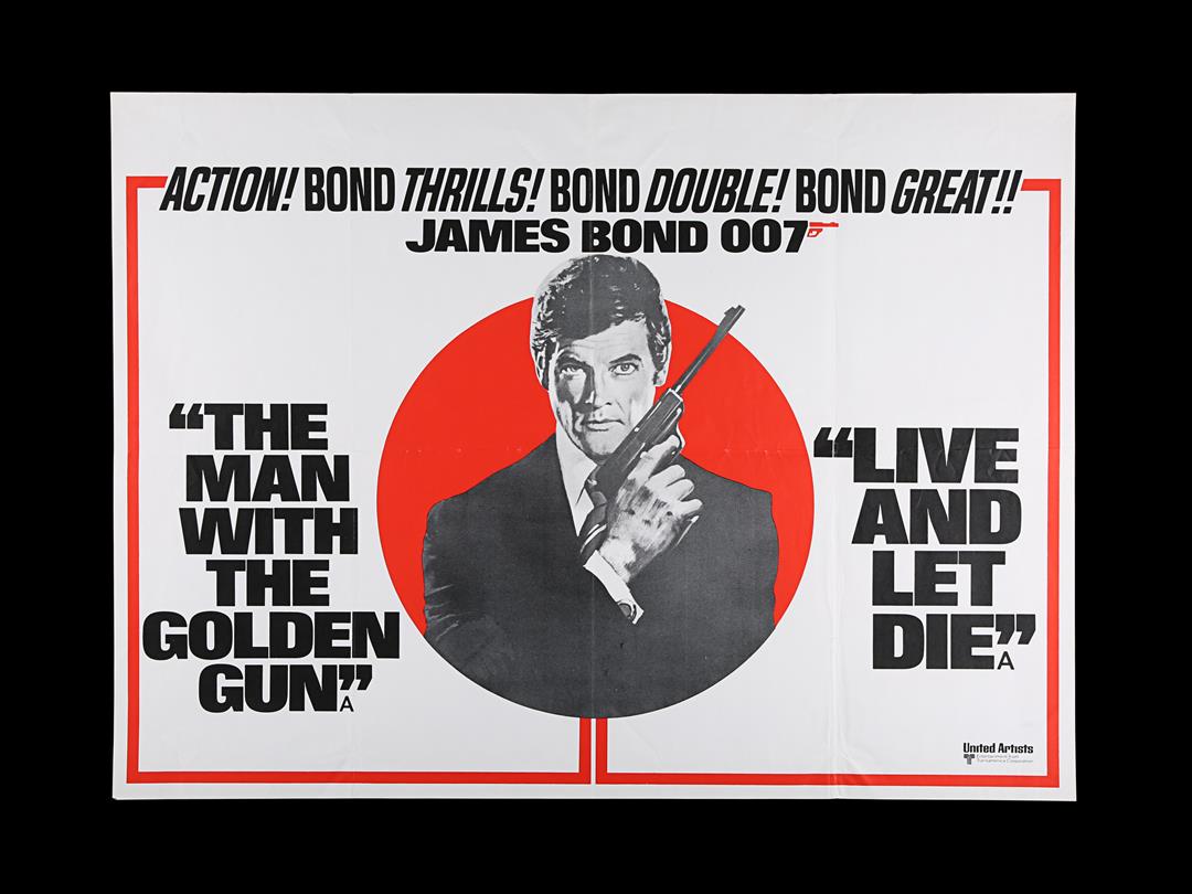 Lot #96 - THE MAN WITH THE GOLDEN GUN (1974) / LIVE AND LET DIE (1973 ...