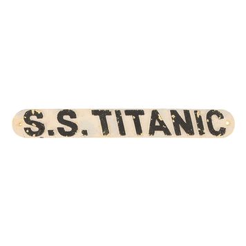 Lot # 427 : TITANIC (1997) - Titanic Lifeboat Sign