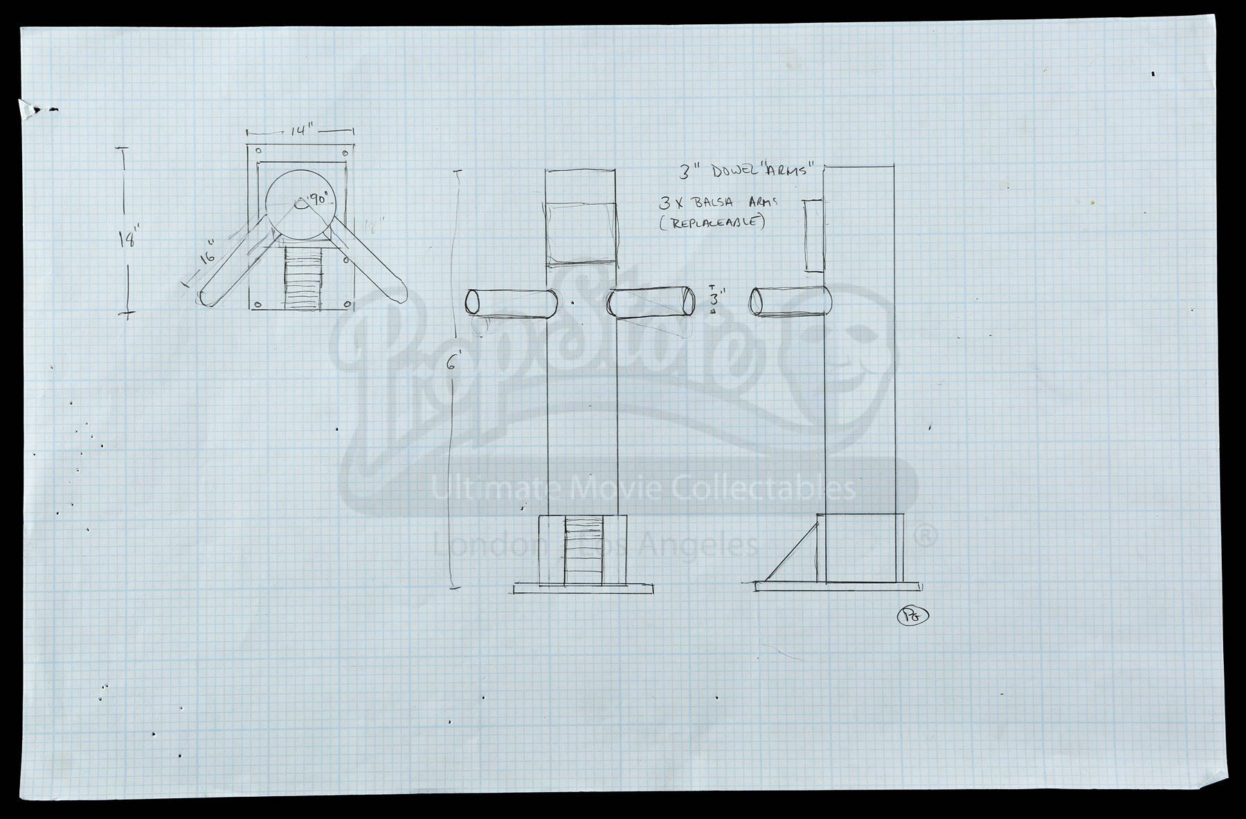 Lot # 862: Mu Ren Zhuang Concept Drawings