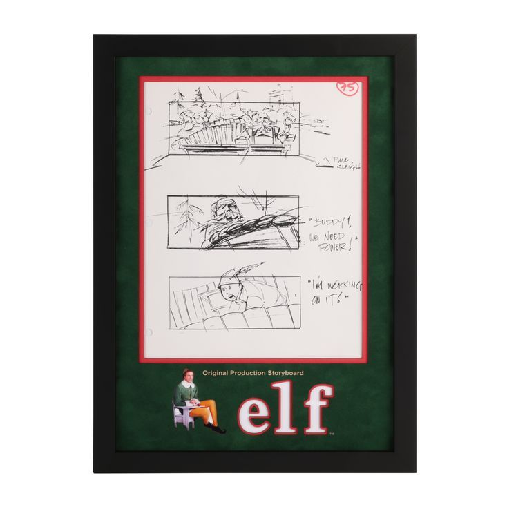 Production-Used Storyboard - Buddy We Need Power | ELF (2003)
