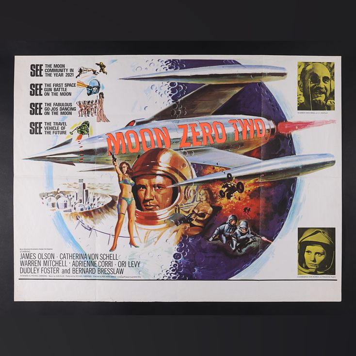 Lot #287 - MOON ZERO TWO (1969) - UK Quad, 1969