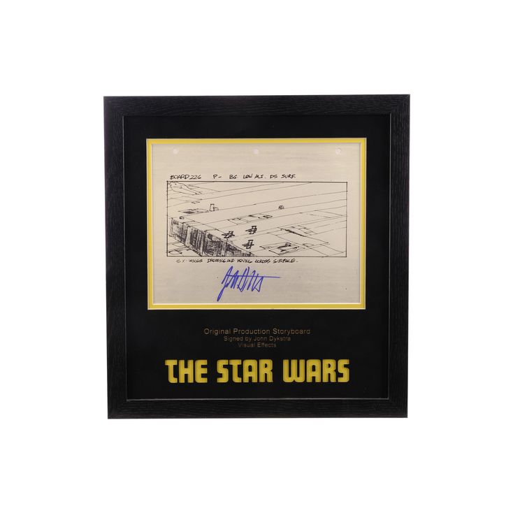 John Dysktra Signed Early Production Storyboard - Three X-Wings ...
