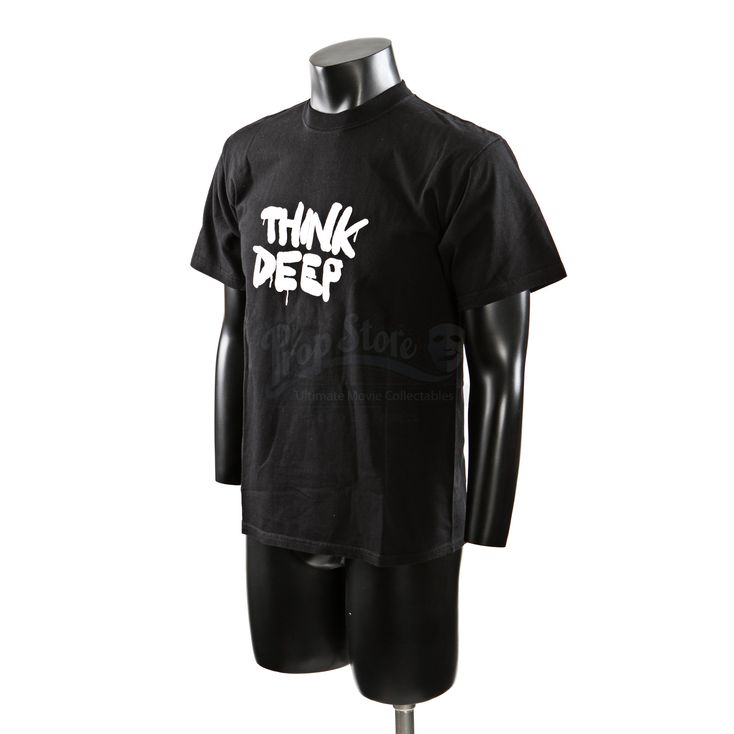 Black Think Deep Background Spectator Shirt | HITCHHIKER'S GUIDE TO THE ...