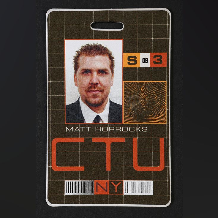 Matt Horrocks C.T.U. Employee Badge | 24 (2001-2010)
