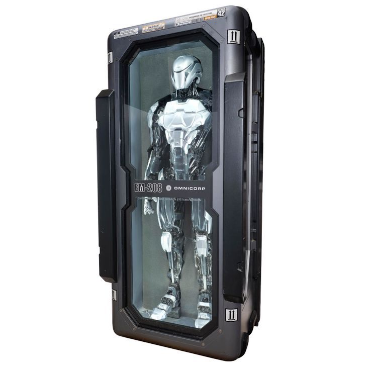 314. Full-Size EM-208 Police Drone in Light-Up OmniCorp Transport ...