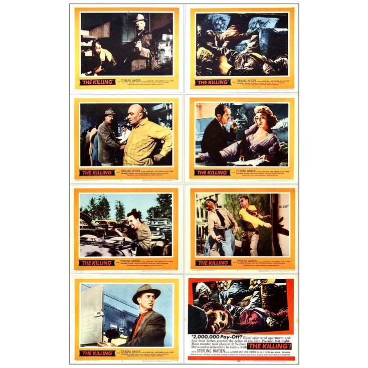 Lot # 347: THE KILLING - Lobby Card Set (8) (11 x 14 ); Very Fine-