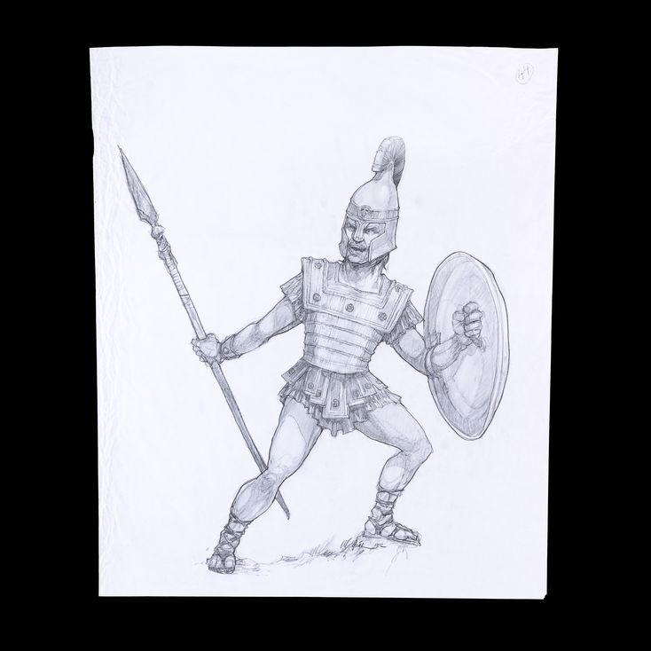 Mariano Diaz Hand-drawn Glaucus (James Cosmo) Army Soldier Sketch ...