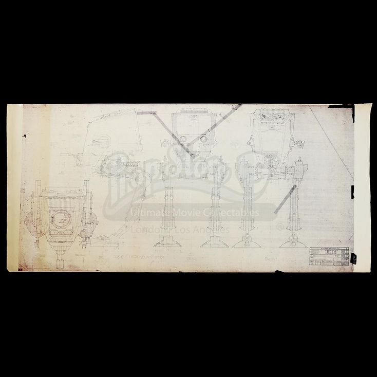 AT-ST Chicken Walker Blueprint | STAR WARS: RETURN OF THE JEDI (1983)