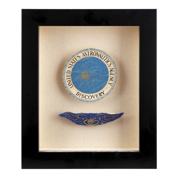 1. Framed Pair of Discovery Crew Mission Patches | 2001: A SPACE ...