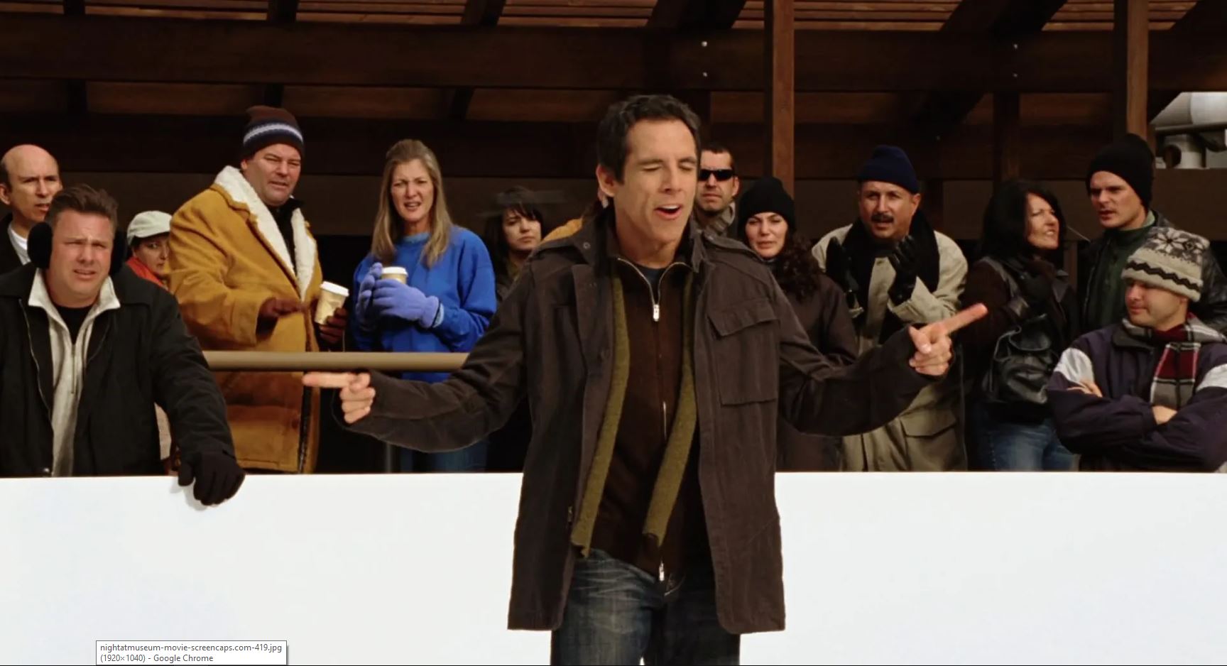 Pair of Stunt Larry Daley Hockey Pucks | NIGHT AT THE MUSEUM (2006)