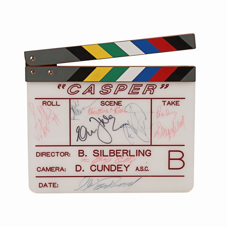 Lot 973 - Cast-Autographed Clapperboard | CASPER (1995)