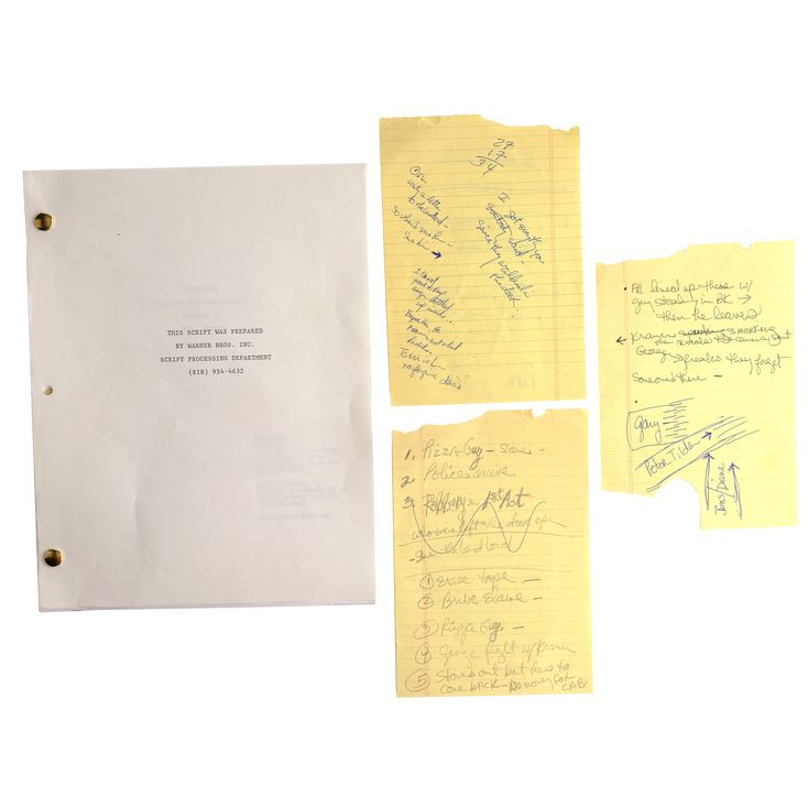 Lot 648 - Another Saturday Night Script with Hand-Written Notes ...