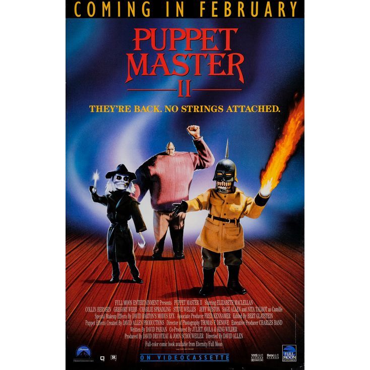 Pair of VHS Release One Sheets | PUPPET MASTER II (1990 - FULL MOON)