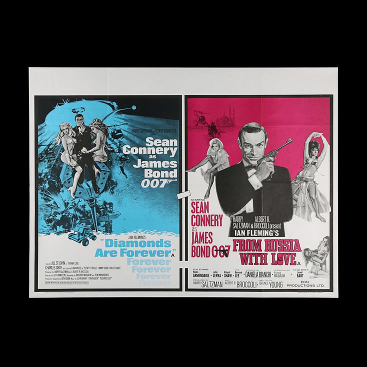 UK Quad Double-Bill Poster, 1973 Re-Release | JAMES BOND: VARIOUS ...