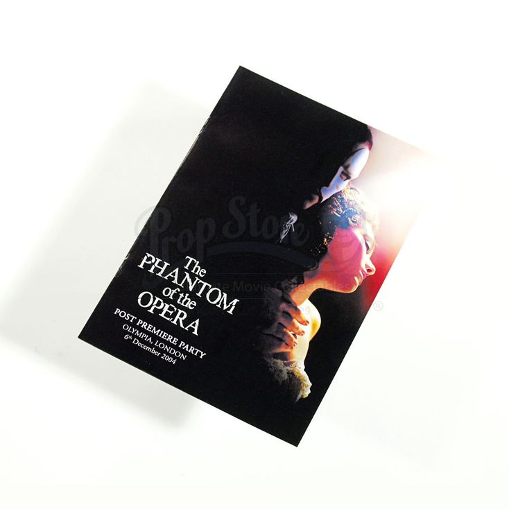 Post Premiere Party Inivtation Brochure | PHANTOM OF THE OPERA (2004)