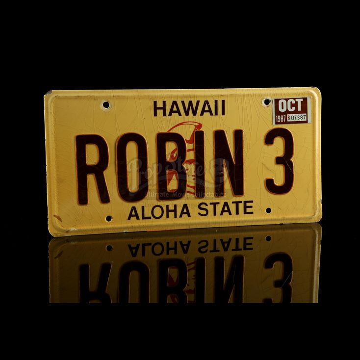 Thomas Magnums (Tom Selleck) ROBIN 3 Jeep Wagoneer License Plate ...