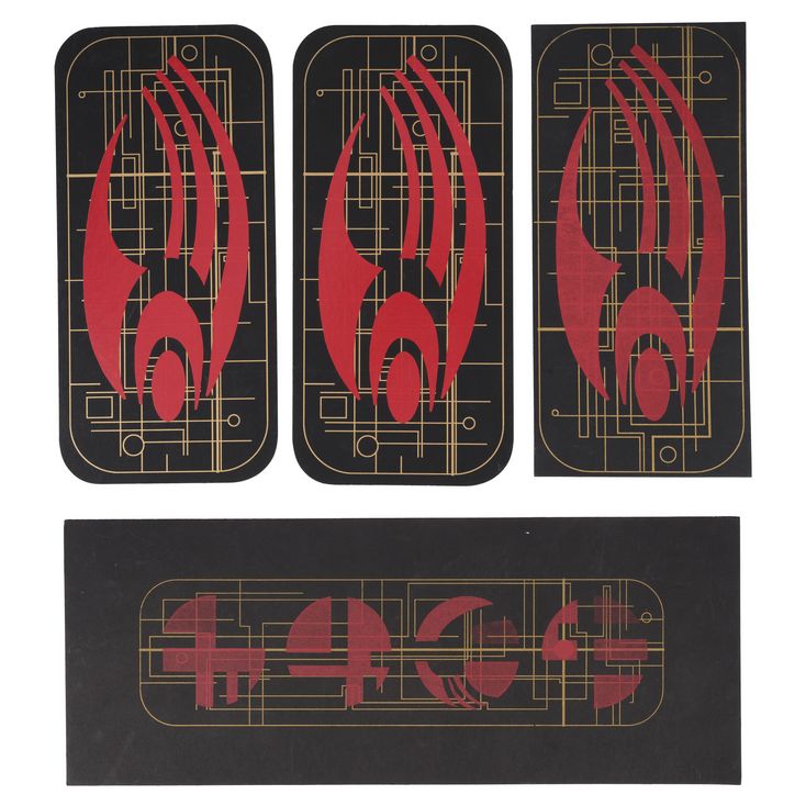 1443. Michael and Denise Okuda Collection Set of Four Borg Collective ...