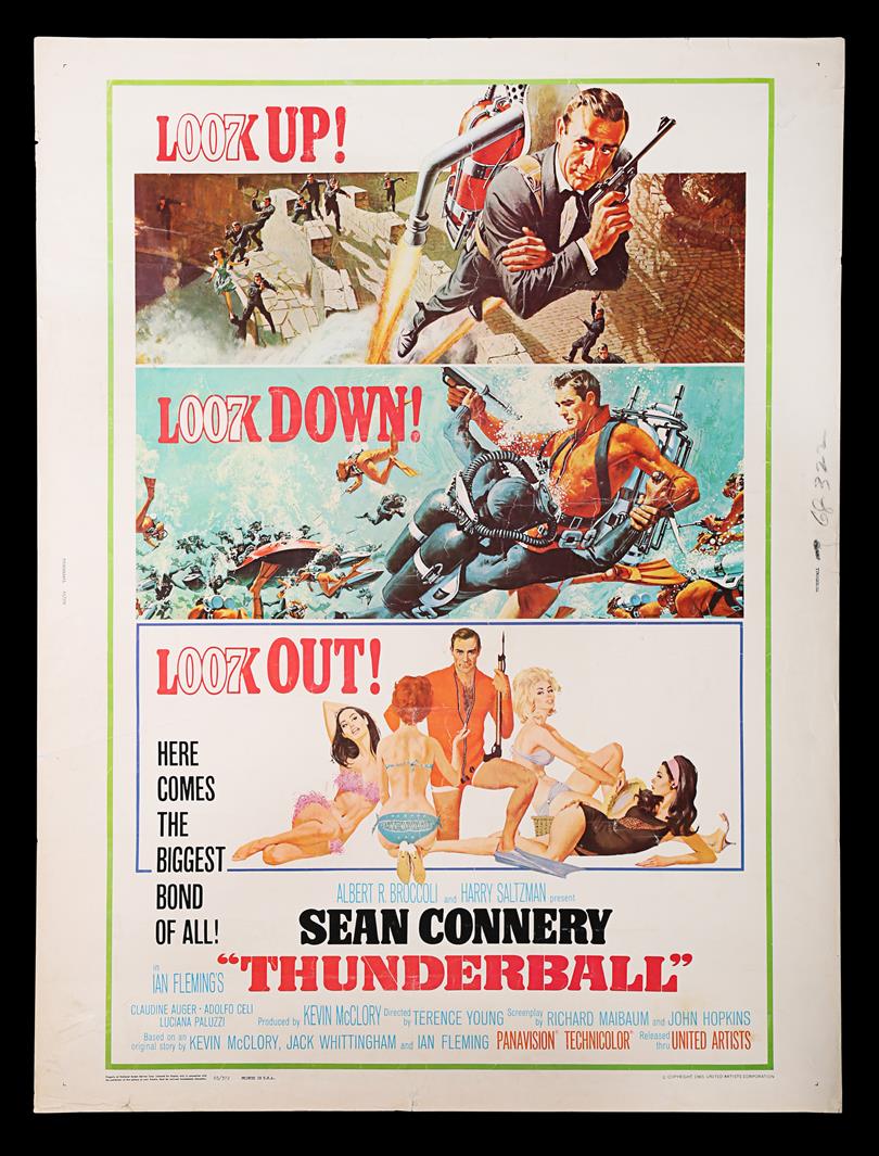 Lot #294 - THUNDERBALL (1965) - US 30x40 Poster, 1965