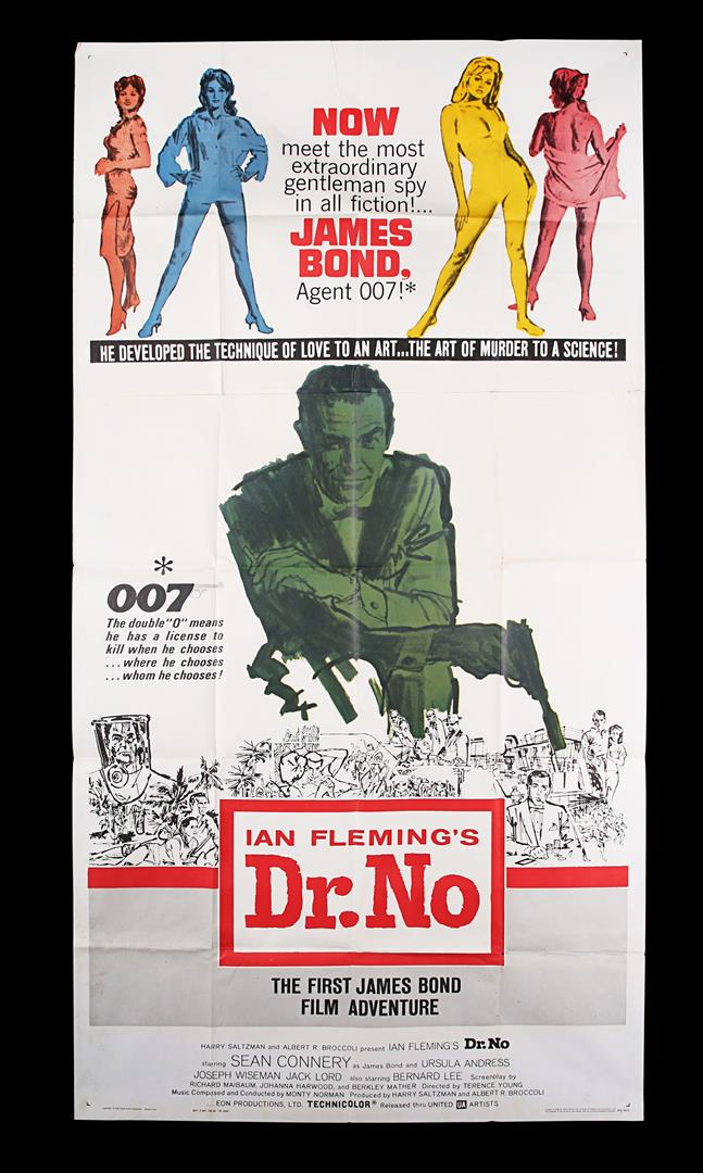Lot #256 - DR. NO (1962) - US Three-Sheet Poster, 1962