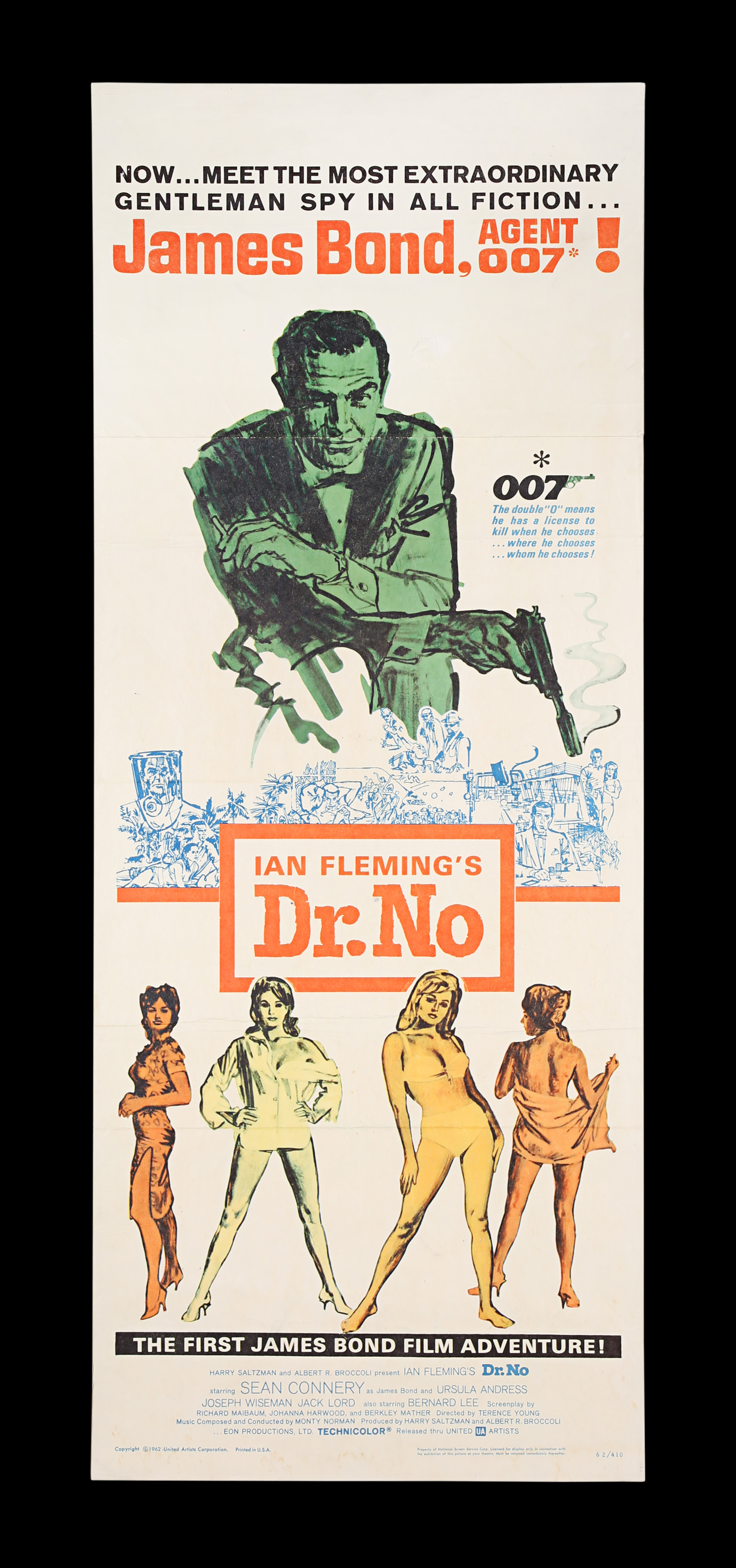 Lot #248 - DR. NO (1962) - US Insert Poster, 1962
