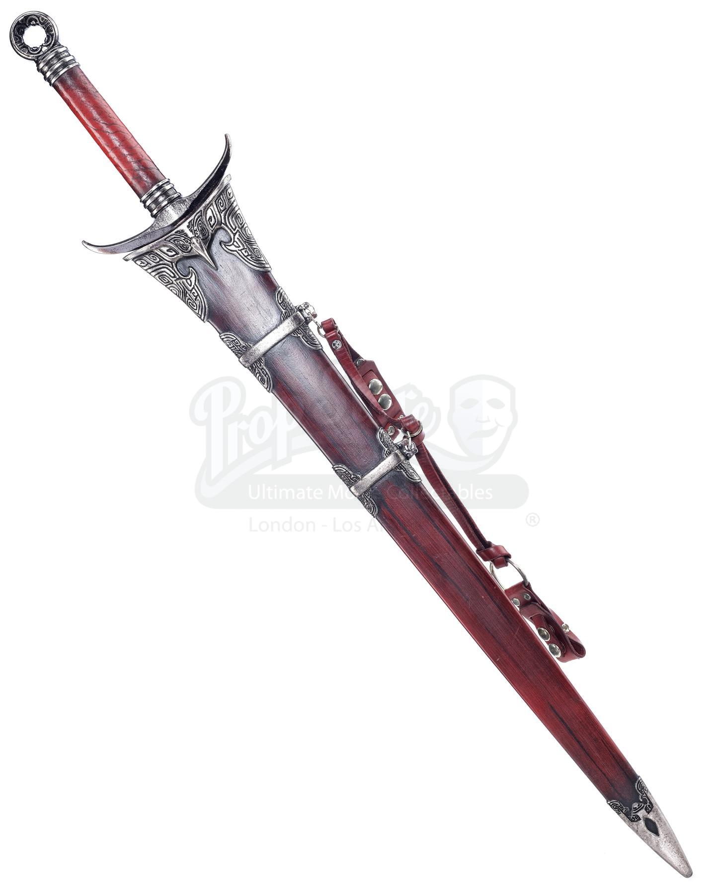 Lot # 6: Tovar's (Pedro Pascal) Red Eagle Corps Aluminum Sword and Sheath