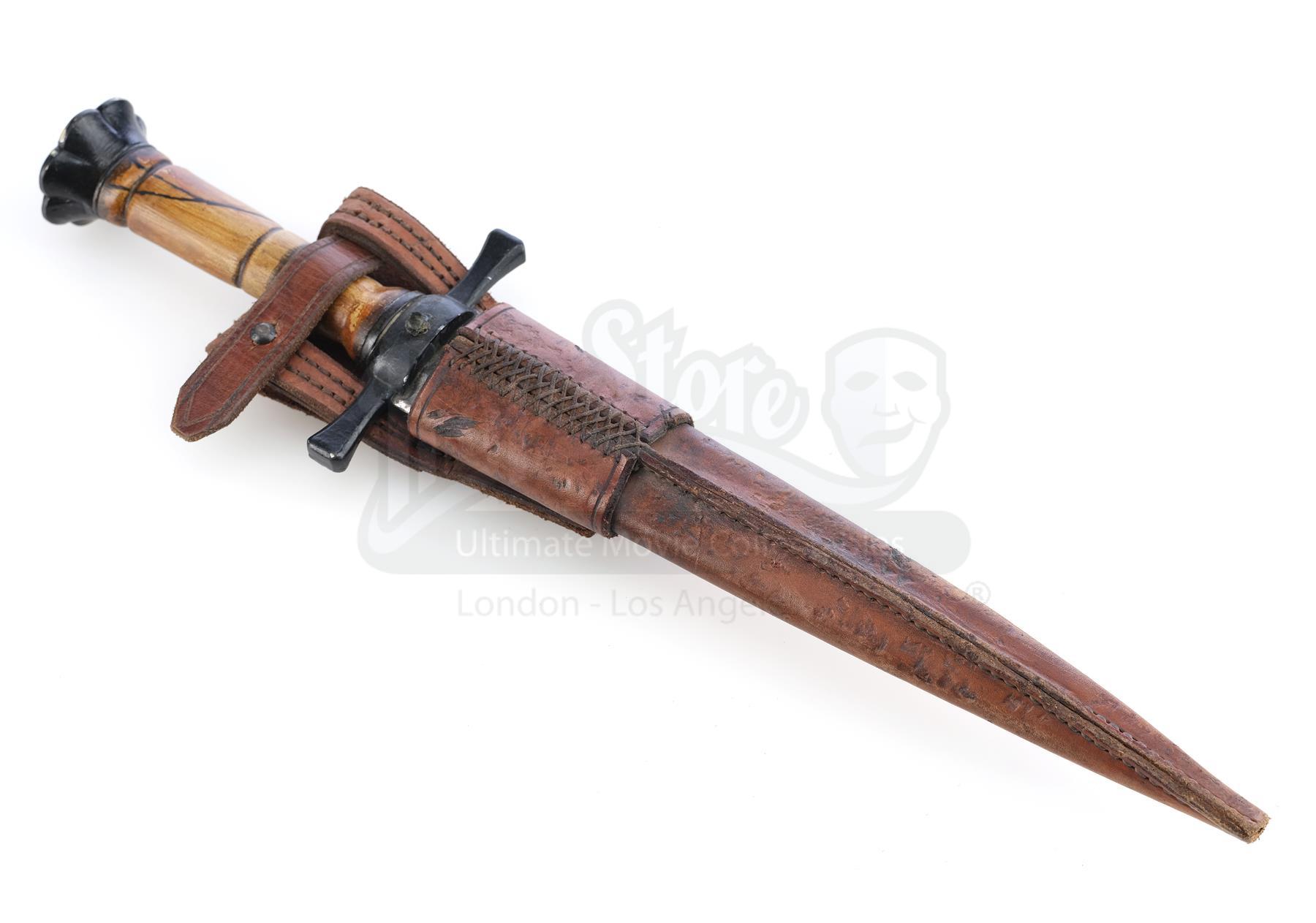 Lot # 240: William's (Matt Damon) Urethane Boot Dagger and Sheath