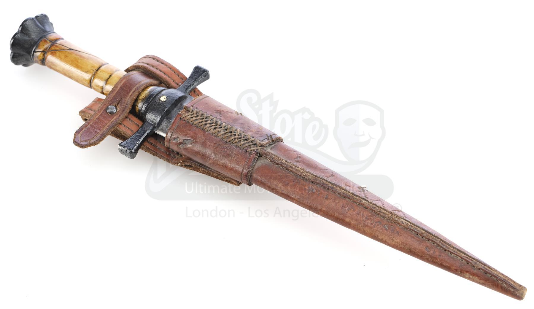 Lot # 155: William's (Matt Damon) Resin Boot Dagger and Sheath