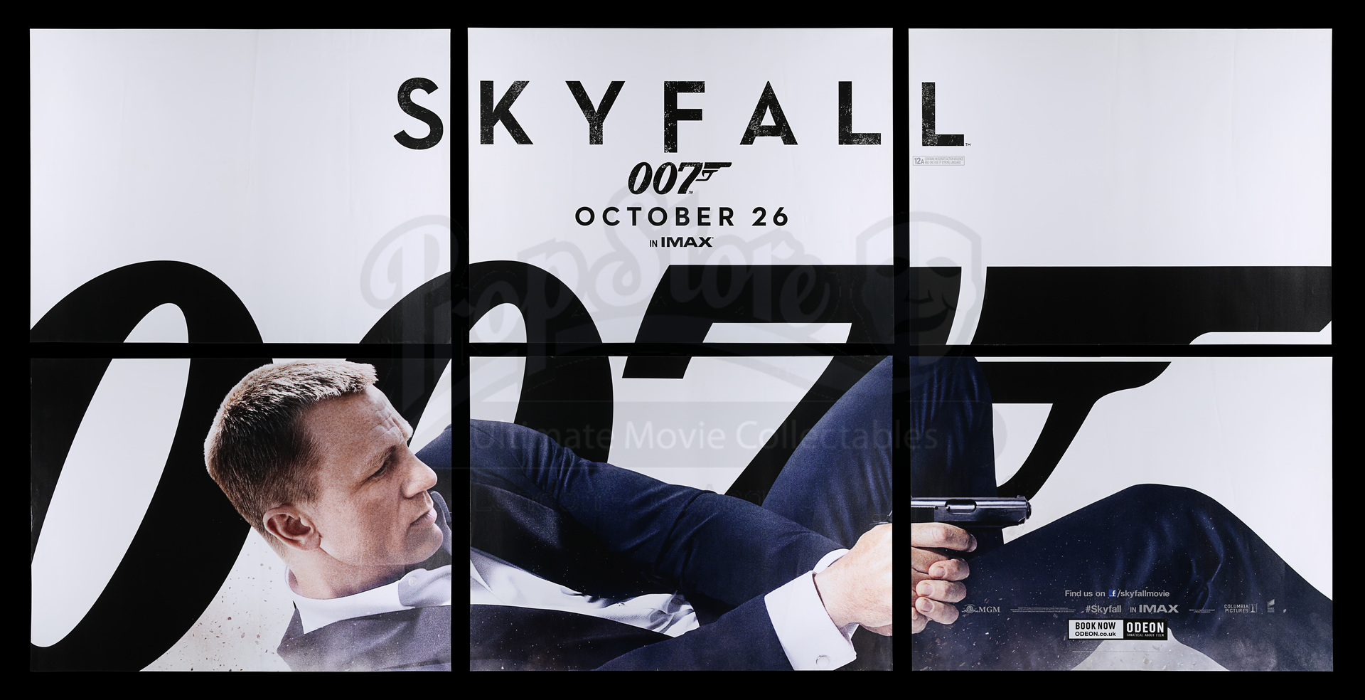 Lot #187 - SKYFALL (2012) - UK Multi-Quad Teaser Poster, 2012