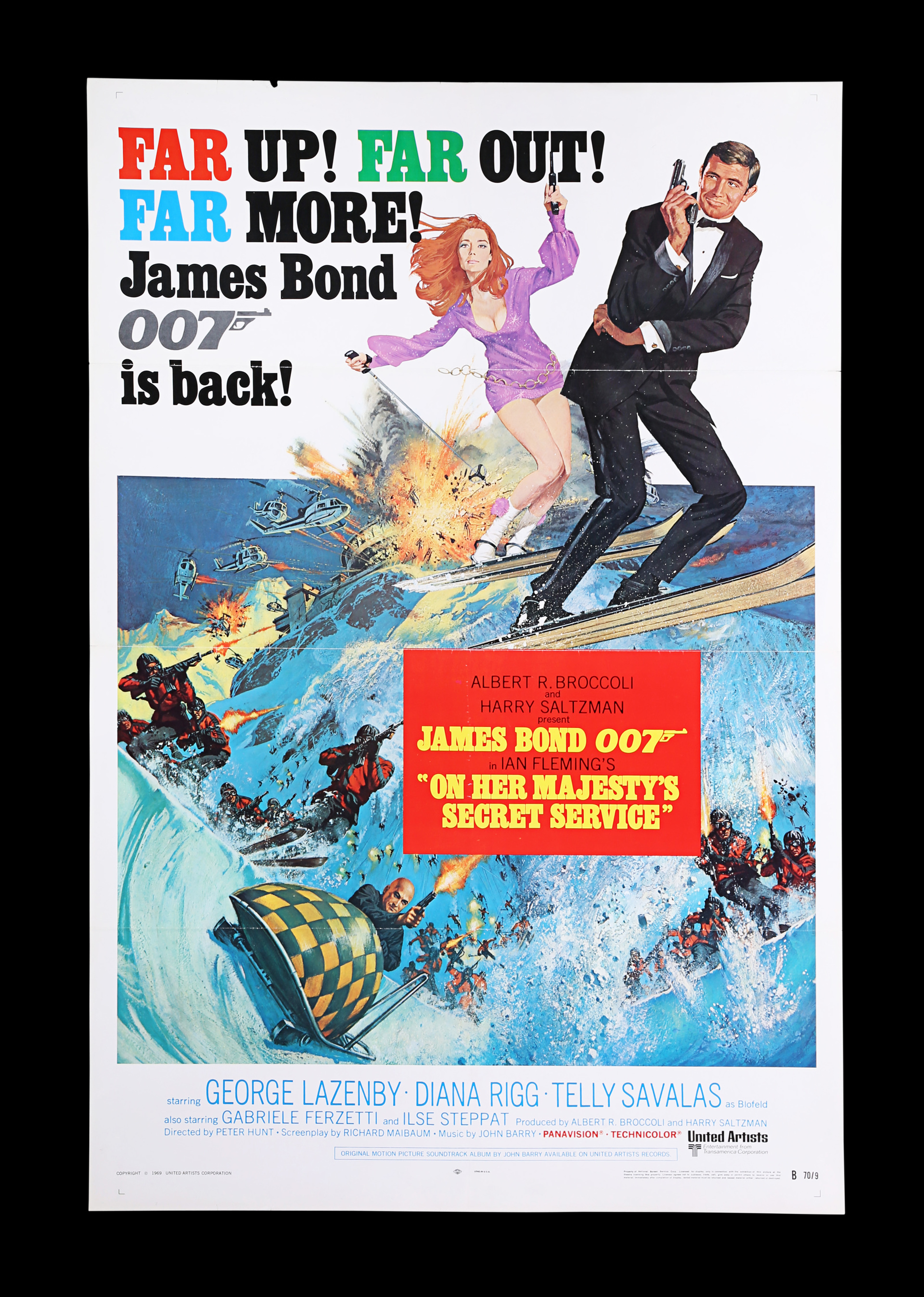 Lot #337 - ON HER MAJESTY'S SECRET SERVICE (1969) - US One-Sheet Style ...