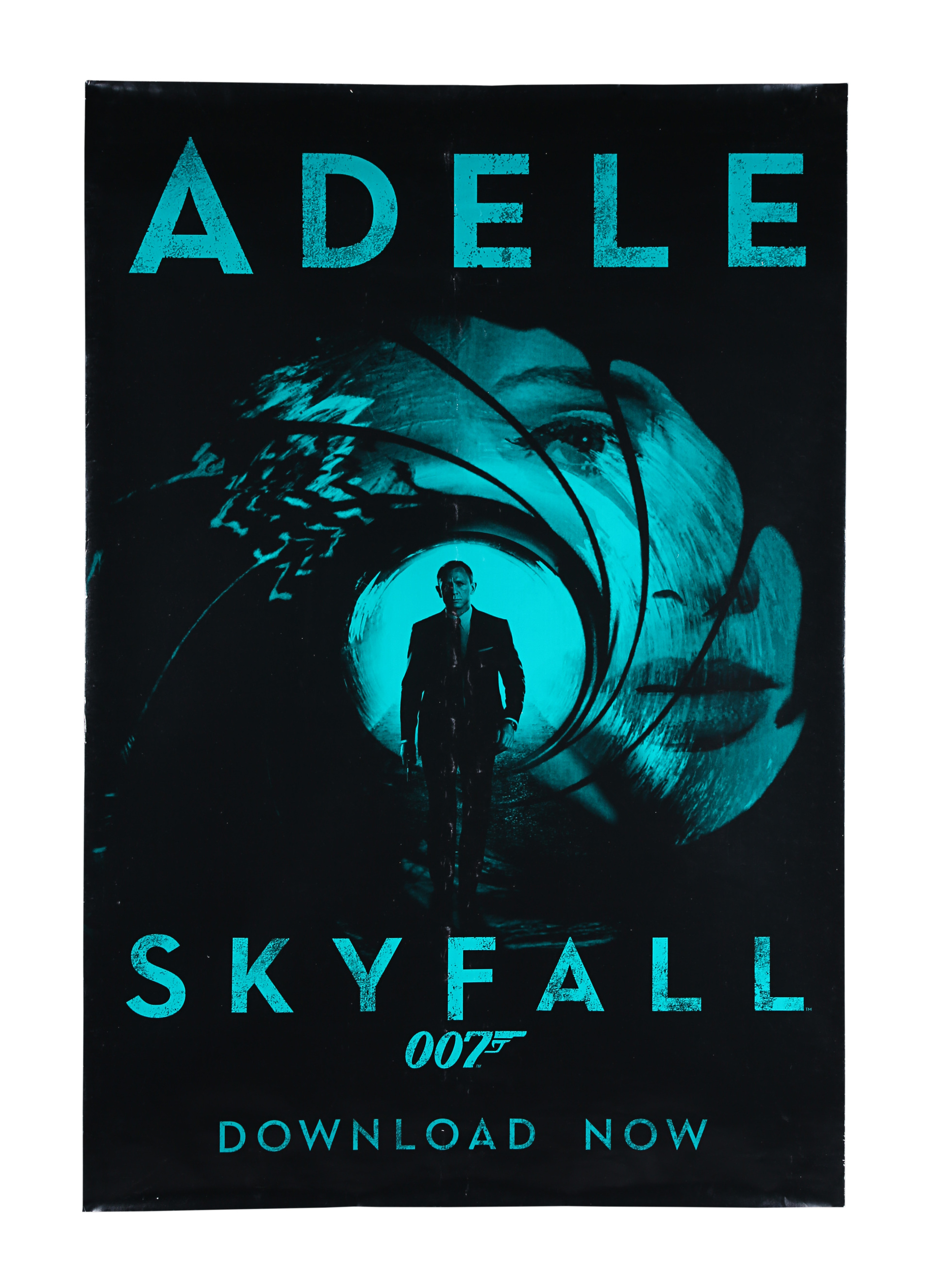 Lot #189 - SKYFALL (2012) - UK Adele Soundtrack Poster, 2012