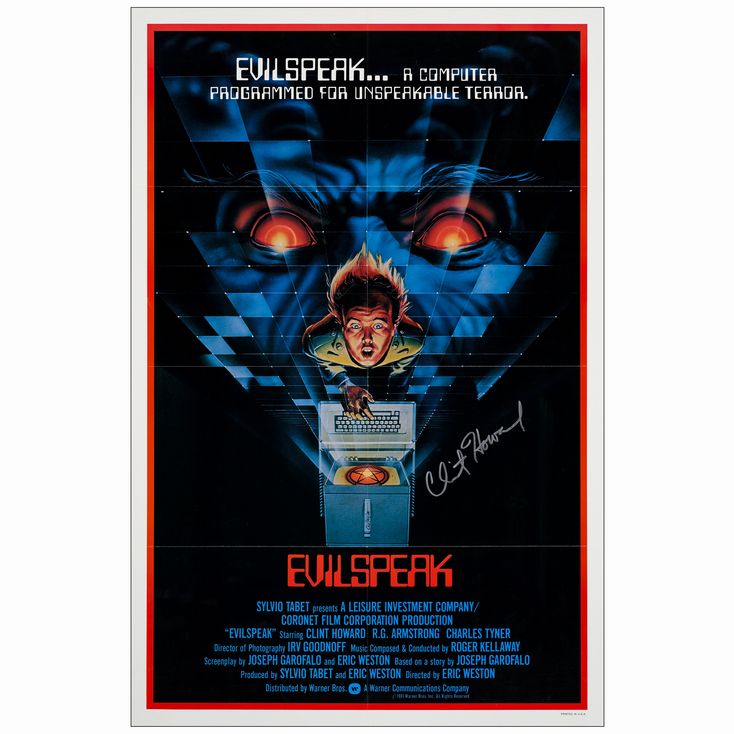 548. One Sheet (27 x 41 ) Signed by Clint Howard; International Style ...