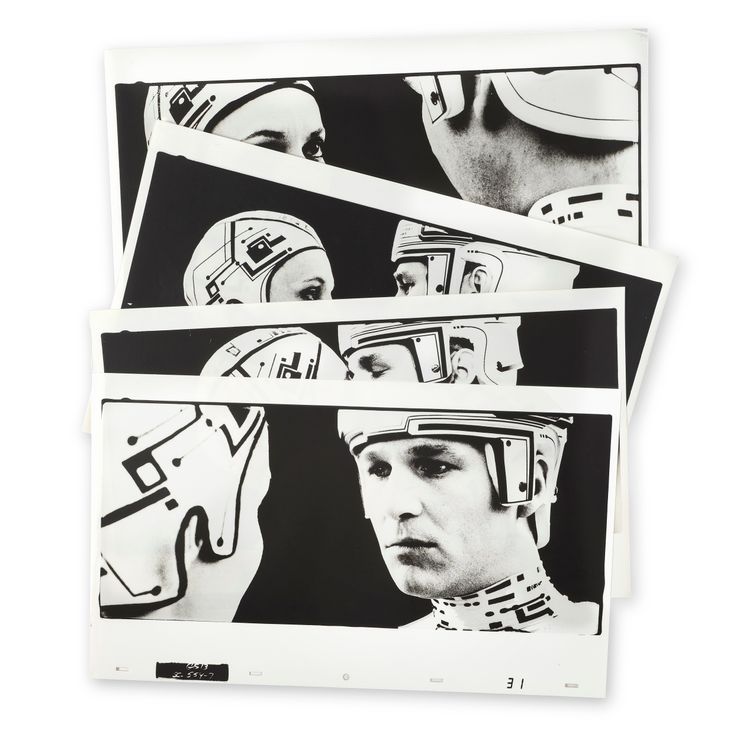 Set of Four Paper Kiss Scene Kodaliths | TRON (1982)