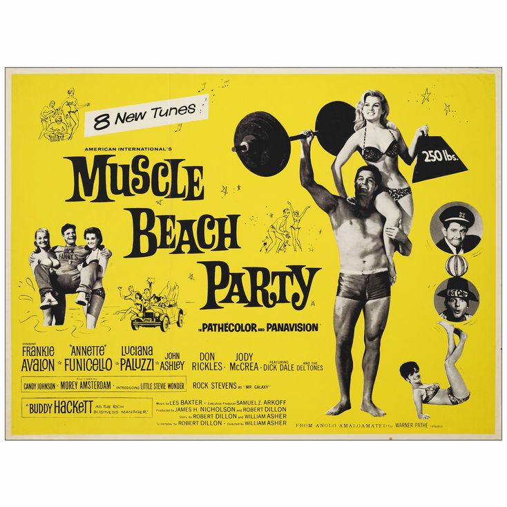 692. British Quad (30 x 40 ); Fine Rolled ### MUSCLE BEACH PARTY (1964)